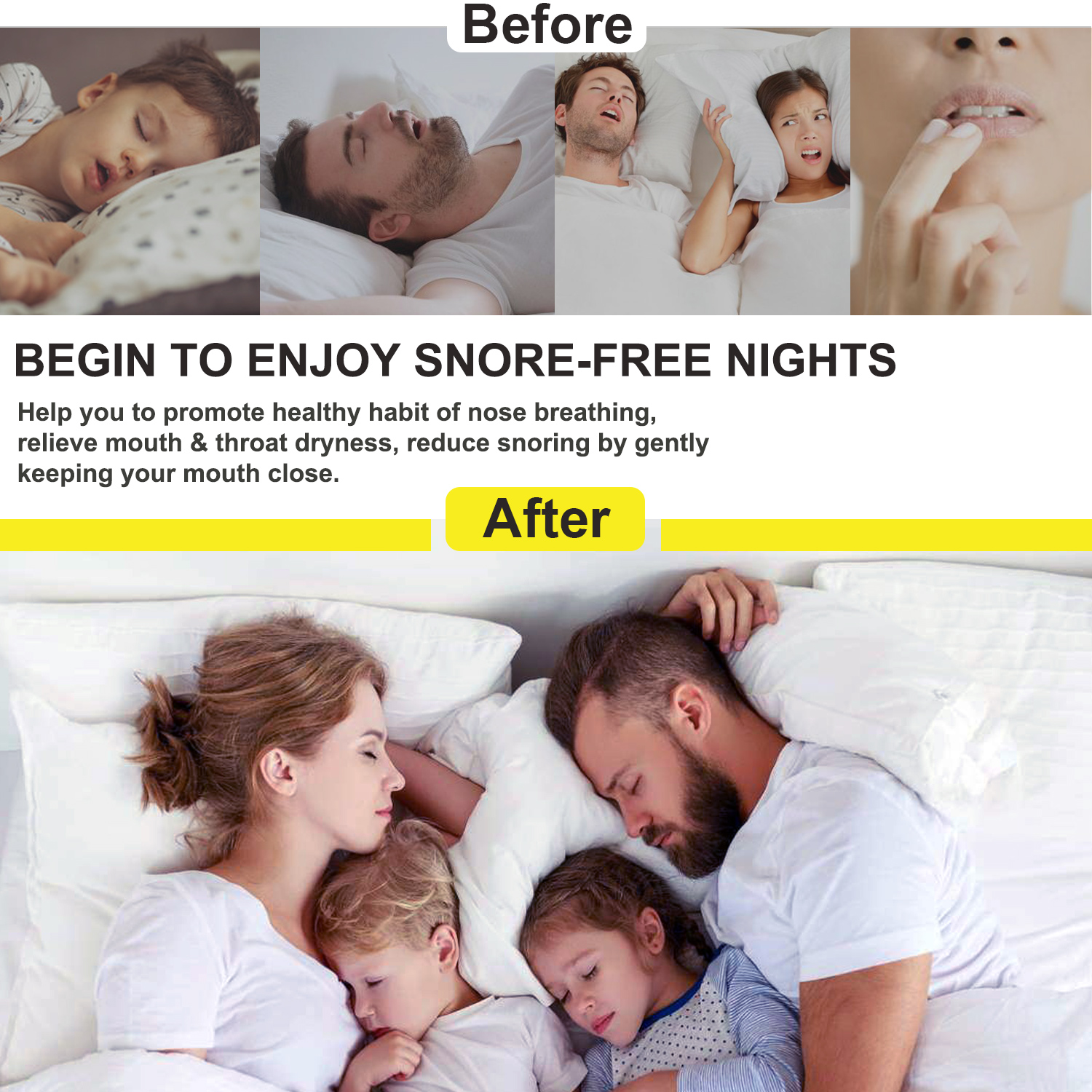 Sleep Strips Mouth Tape for Sleeping - Forcpap For better sleep - Your ...